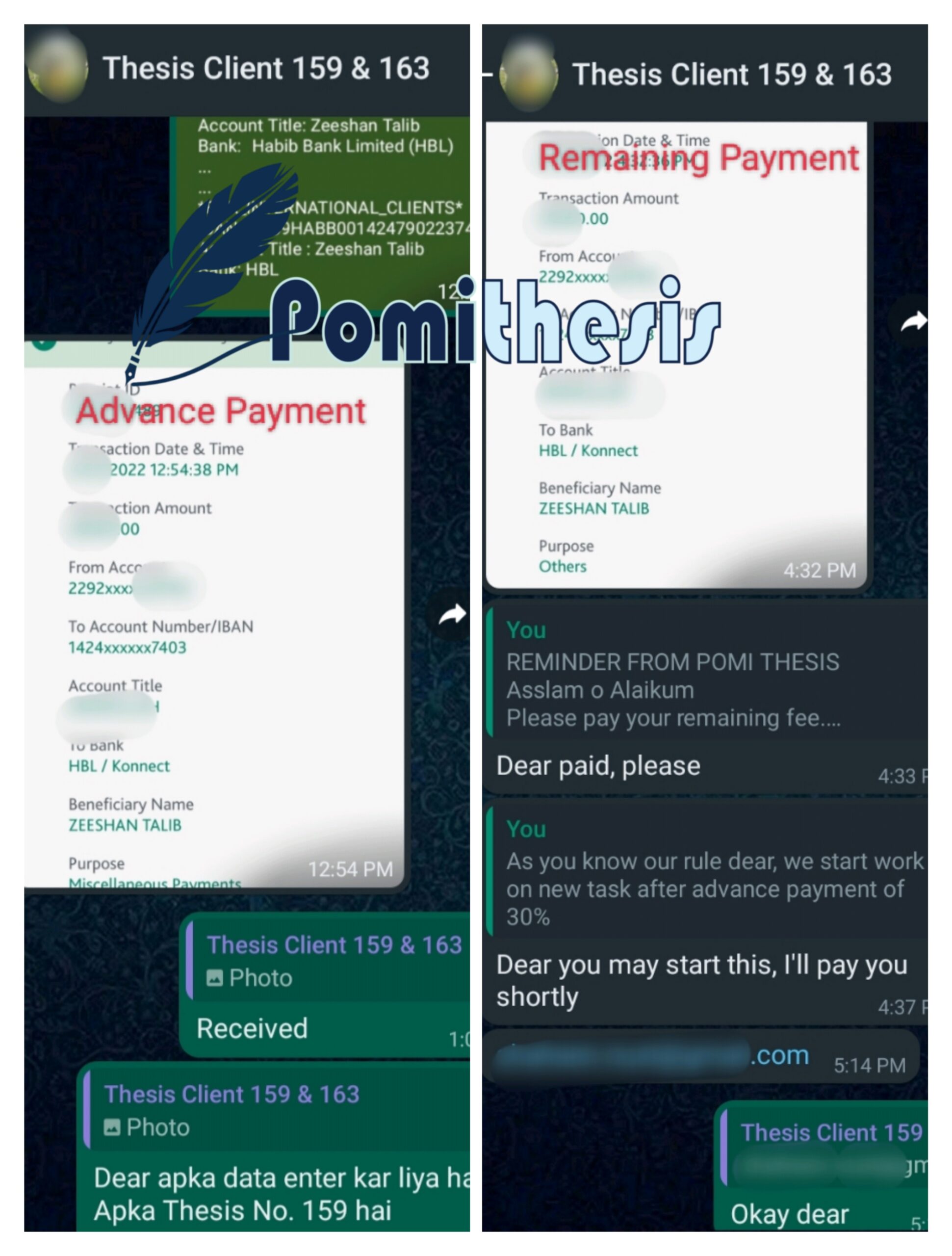 Old Payment Screenshots – Pomithesis